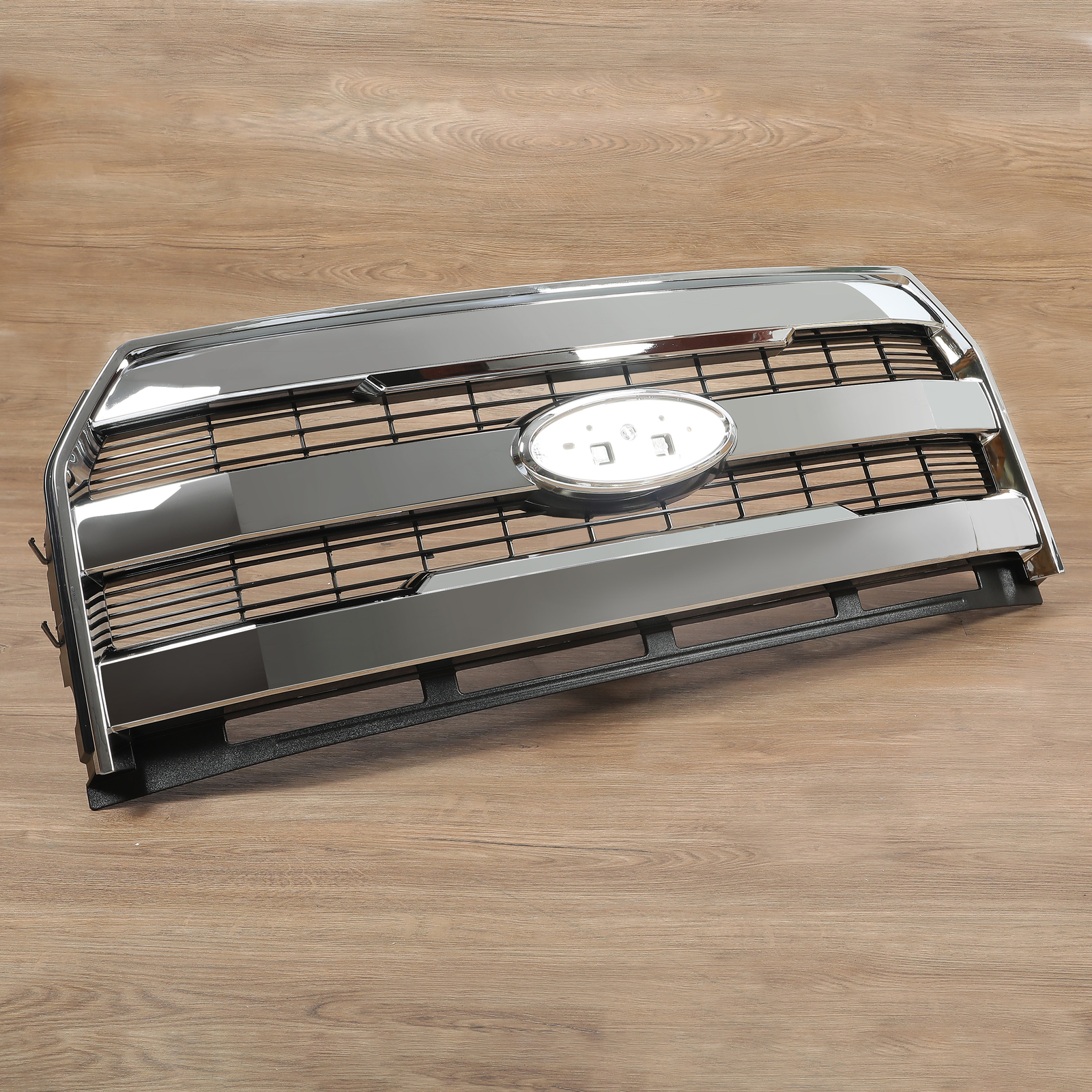 HECASA For 2015-2017 Ford F150 F-150 Front Upper Grille Grill W/O ...