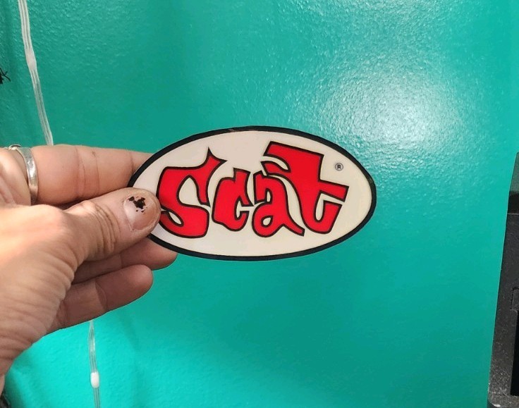 Scat Crank Hot Rod 3x2 Vinyl Sticker | Retro Engine Builder Decal, Hot ...