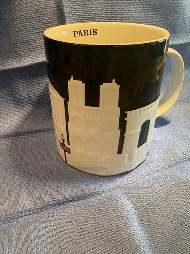 Starbucks Paris Coffee Mug 3D Relief City Skyline Collector Series ...