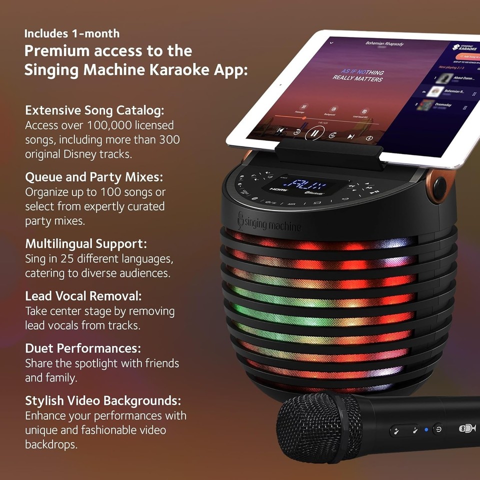 Singing Machine Karaoke System ~Adults & Kids w/ Wireless Microphone ...