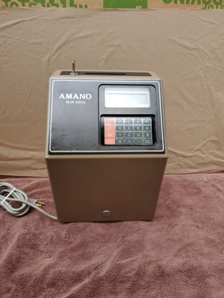 Amano MJR-8000 Computerized Time Clock for sale online | eBay