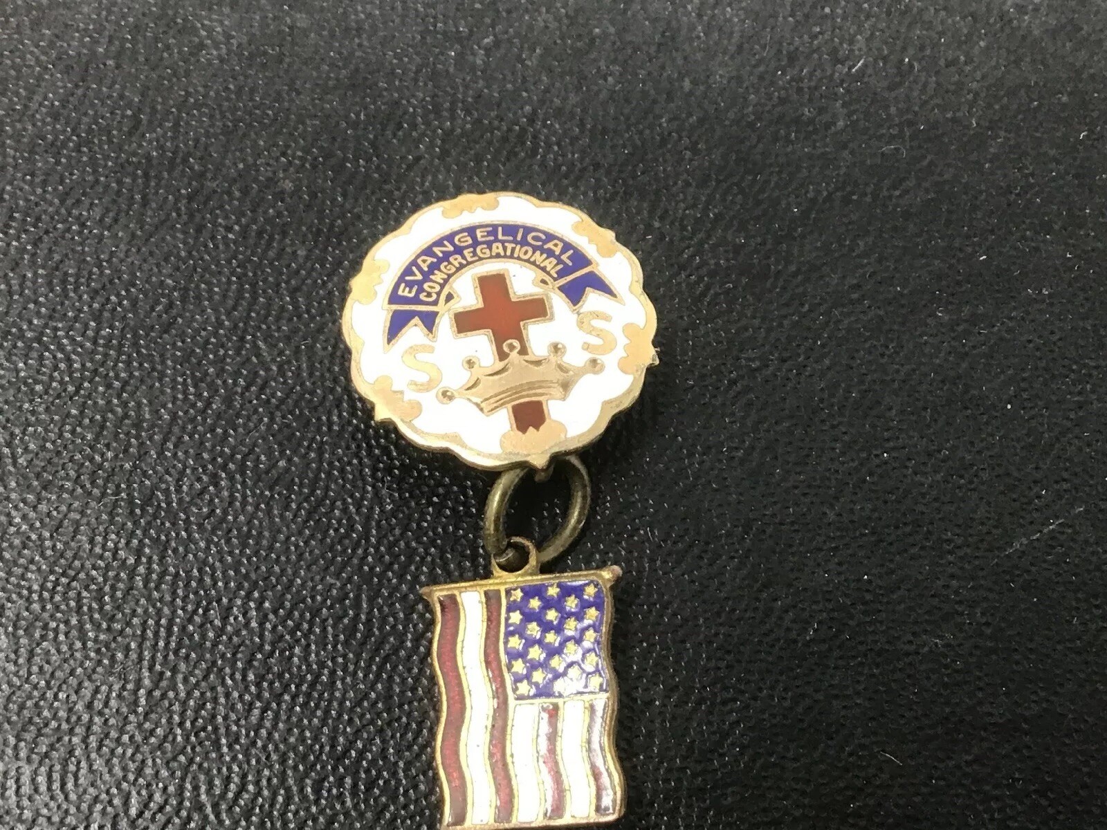 Vintage Evangelical Congregational S.S. US Flag Religious Patriotic ...