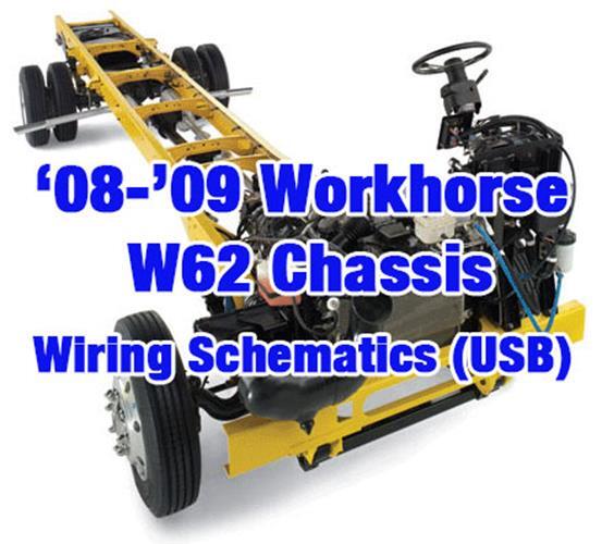 2008-2009 Workhorse W62 Step Van Chassis 4.5L Schematics Wiring ...