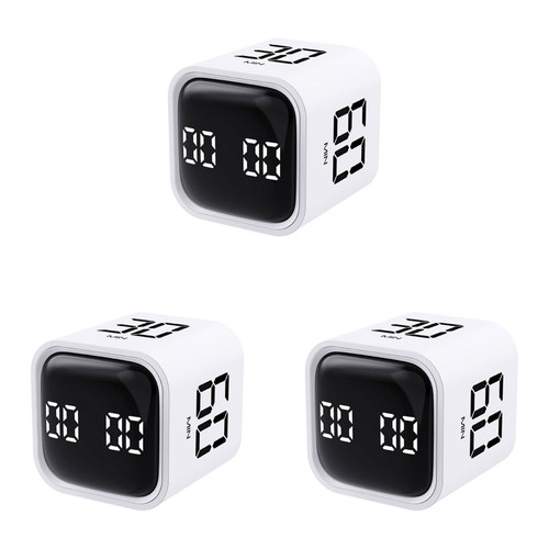 EY# Cube Timer 5/10/30/60 Minutes and Custom Countdown Kitchen Timer ...