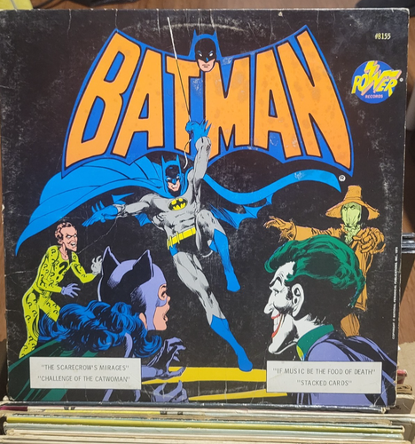 Vintage Batman 1975 Power Records Vinyl Catwoman Joker Riddler Scarcrow ...
