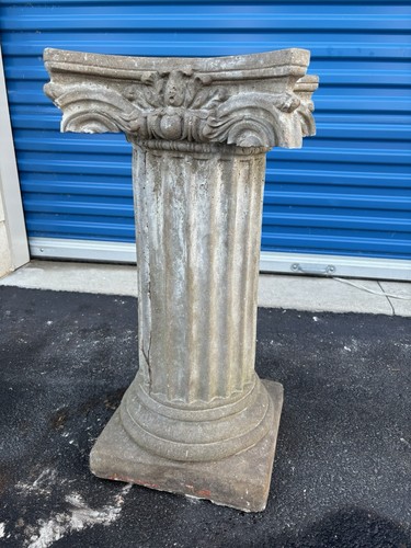 Cement Concrete Pillar Greek Roman column Pedestal capital base Plinth ...