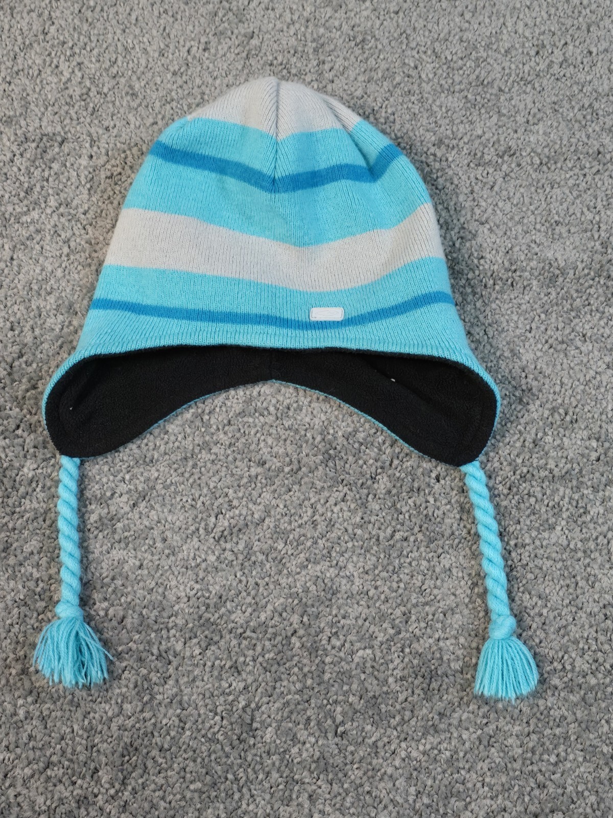 Champion Beanie Snow Cap Hat Blue Ear Flaps Unisex Snowboard Ski ...
