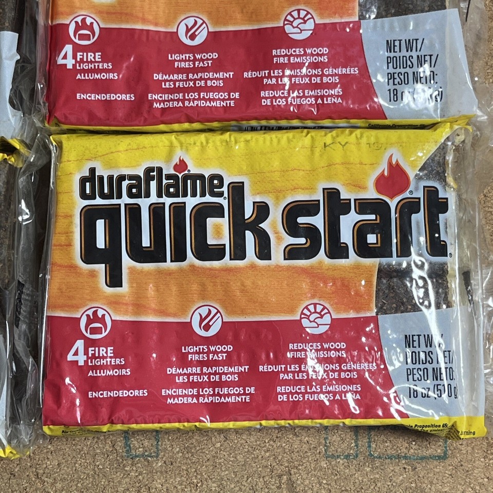 Duraflame Quickstart Fire Starter 4 Pack Lot Of 10 Total NEW | eBay