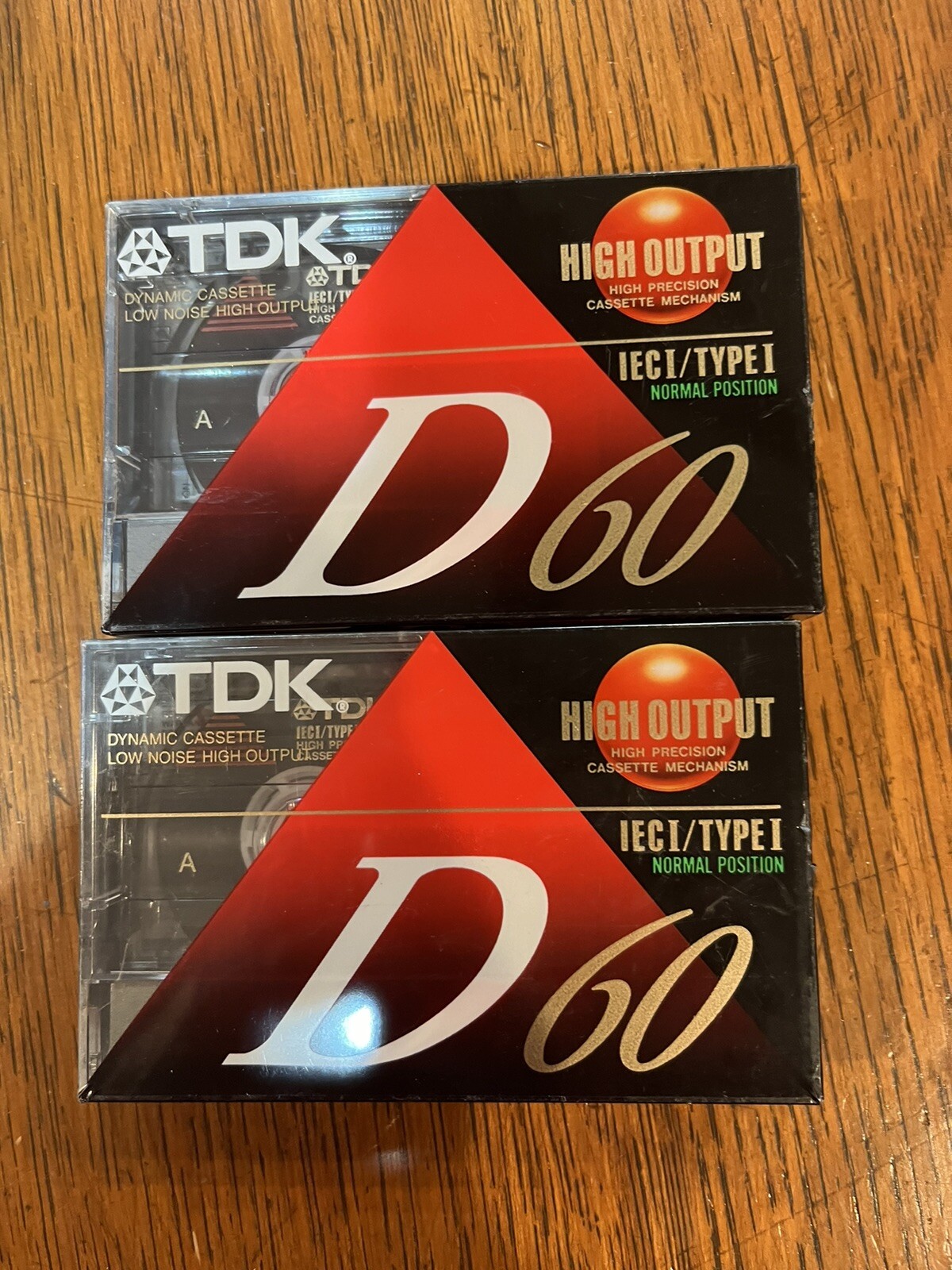 Lot of 2 TDK D60 High Output Blank Audio Cassette Tapes IECI/Type I New ...