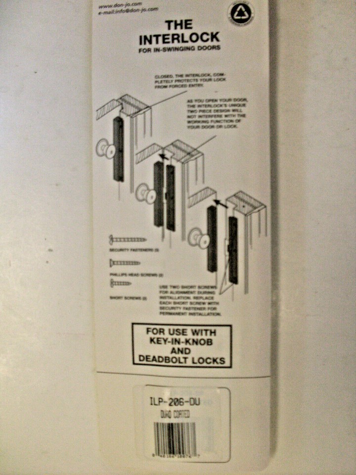 Don-Jo InSwing Latch Protector - Improve security on inswing exterior ...