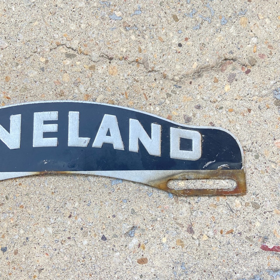 1950s Vineland New Jersey License Plate Topper NJ Black Silver ...