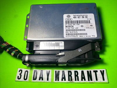 00-01 AUDI A6 2.7T TRANSMISSION COMPUTER CONTROL MODULE TCU TCM 4B0 927 ...
