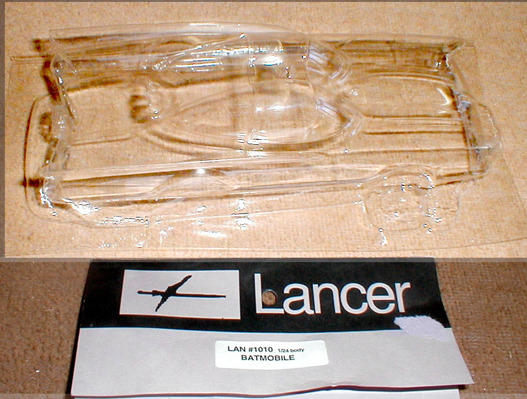 BZ Batmobile Clear Body by Lancer .015" Clear Lexan Original Vintage 1/ ...