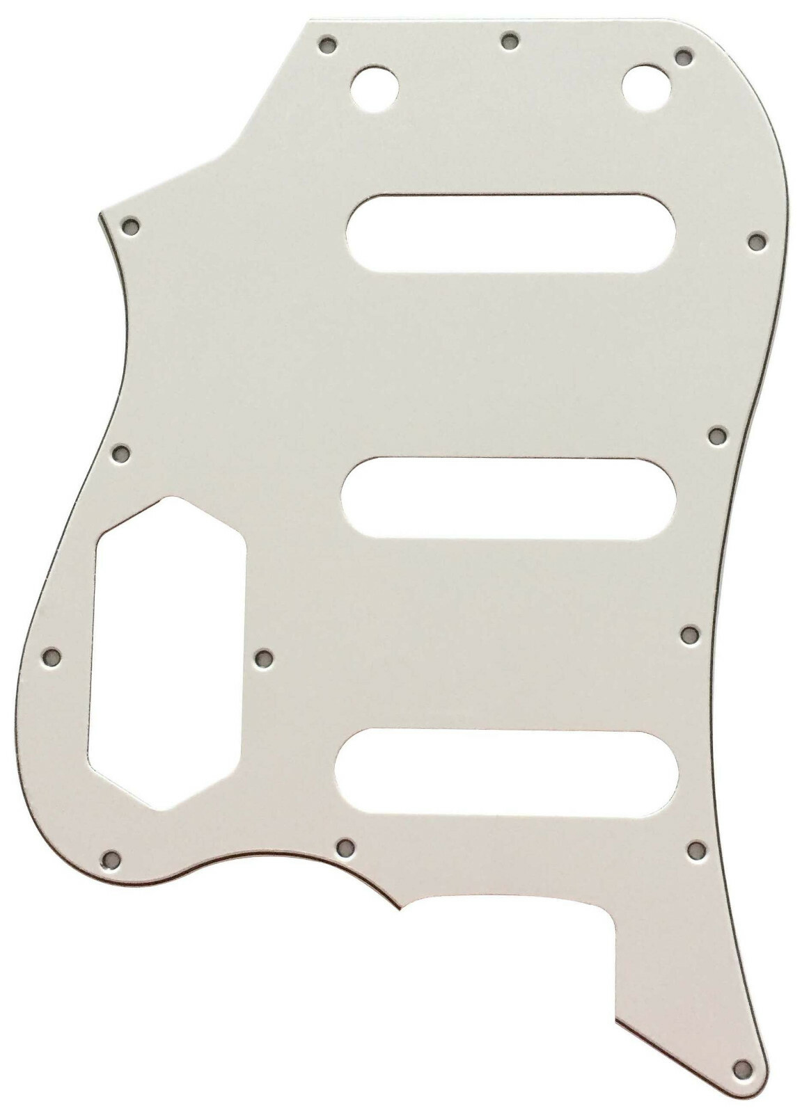 For Fender Squier Vintage Modified VI Bass Guitar Pickguard 3 Ply White ...