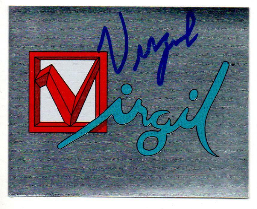 Virgil Signed WWF Merlin Sticker Card Wrestling Wrestler WCW WWE 1992 1 ...