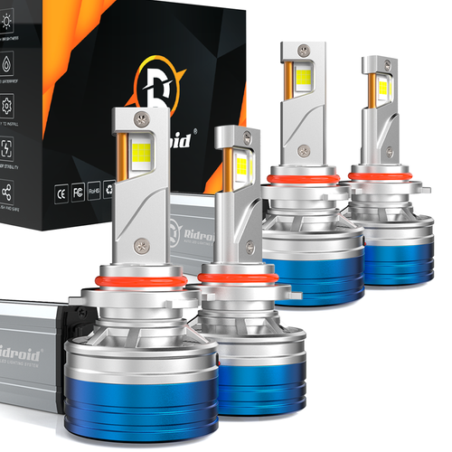 RIDROID 9005+9006 Combo LED Headlight Bulbs Kit High/Low Beam 300W ...
