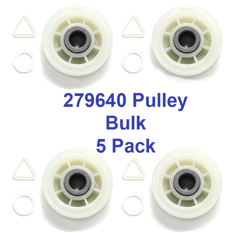 279640 Whirlpool Kenmore Dryer Idler Pulley Roller New 5 Pack Bulk | eBay