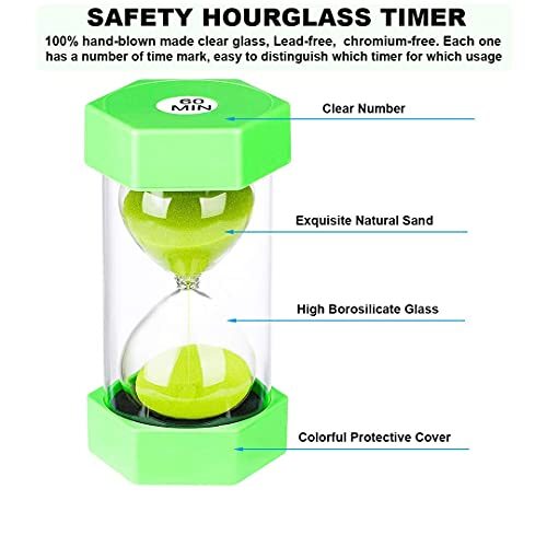 60 Minute Hourglass Sand Timer Sandglass Timer for Games Classroom | eBay