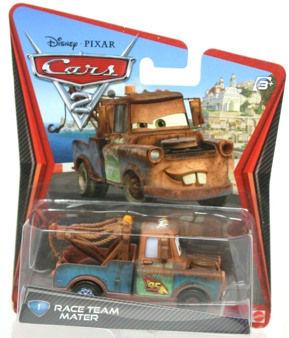 Disney Pixar Cars 2 Movie RACE TEAM MATER Checkout Lane Package 2010 1: ...