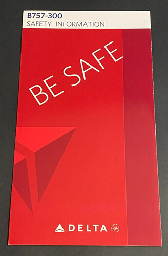 Delta Airlines Boeing 757-300 Safety Card - 11/13 | eBay