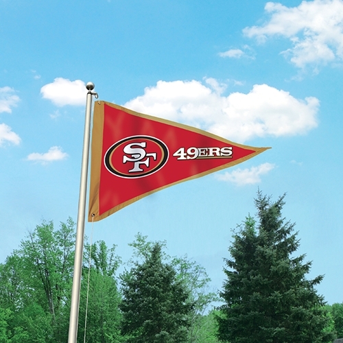 NFL San Francisco 49erS 1 Sided 3 x 5 Giant Pennant Flag. Embroidered ...