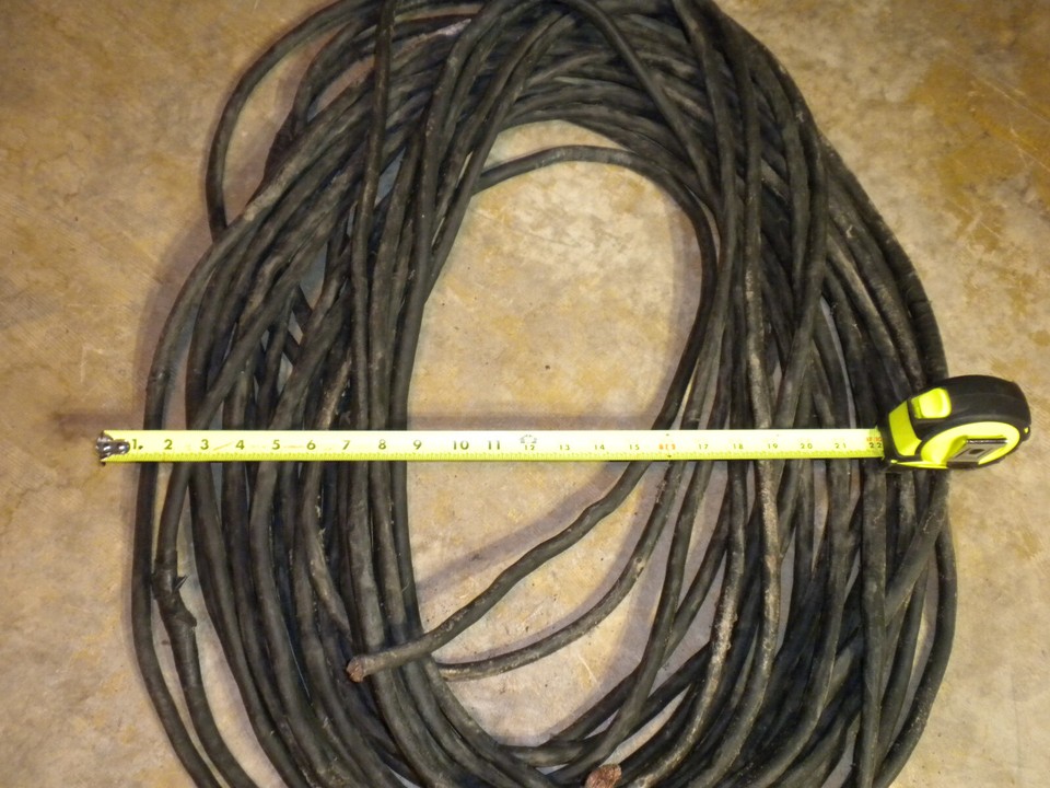 Vintage Around 40 Pound Line Of 1/2" Thick Sheathed Thinly Stranded ...