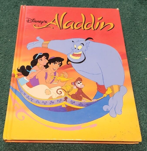 1992 Walt Disney ALADDIN Mouse Works Oversized Hardcover Twin Books ...