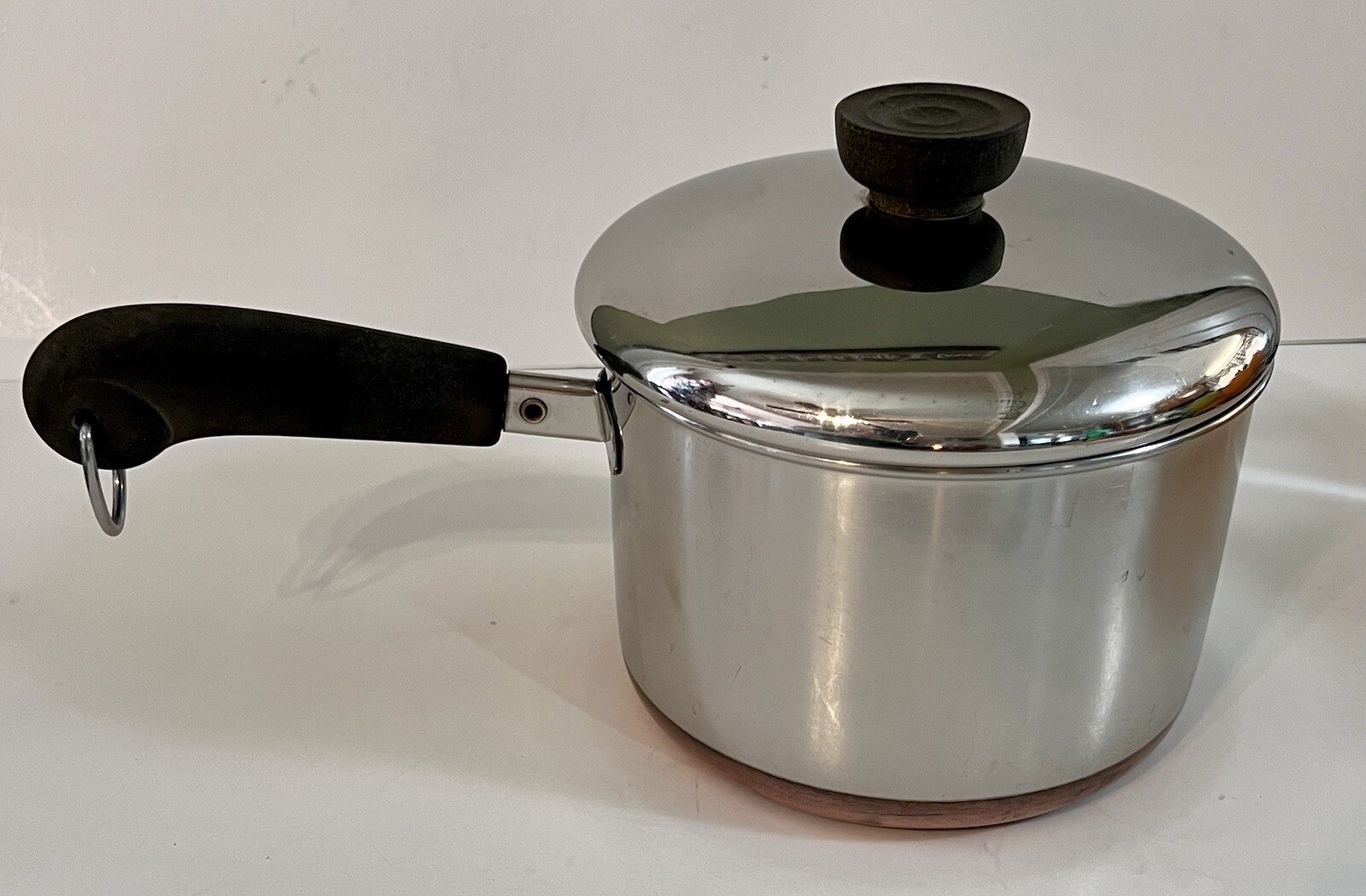 Vintage Revere Ware 2 Qt-81 Saucepan with Lid Stainless Steel Copper ...