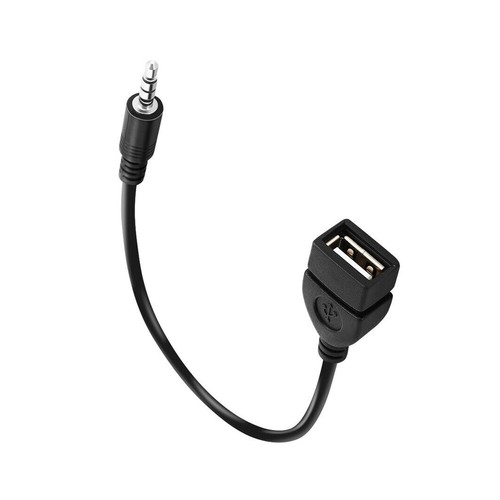 Car Audio AUX Jack to USB 2.0 Type A Female OTG Converter Adapter Cable ...