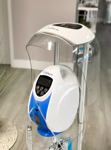 Original Korea O2toderm Oxygen Facial With LED Dome Mask Therapy Beauty ...
