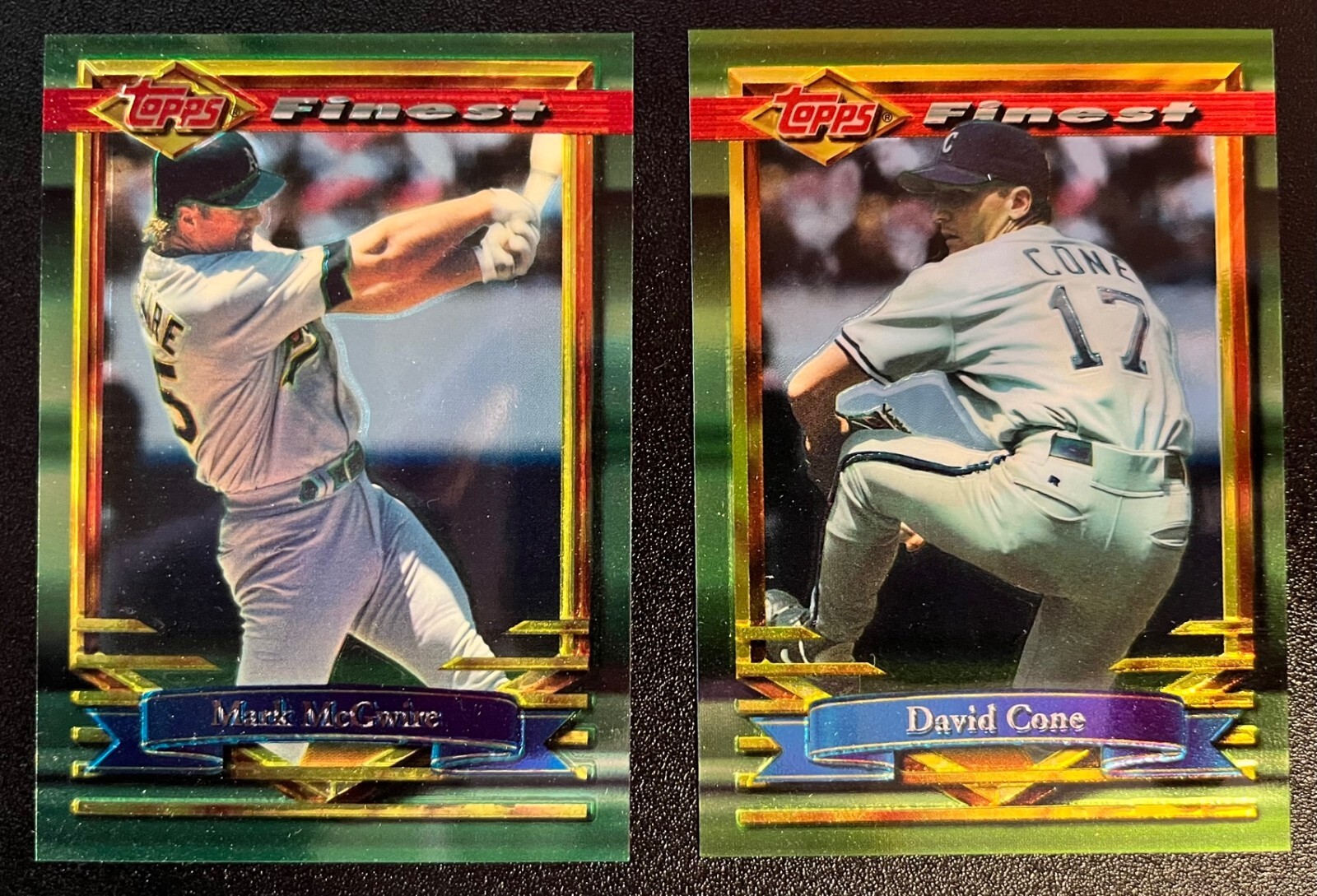 1994 TOPPS FINEST PRE-PRODUCTION Mark McGwire & David Cone | eBay
