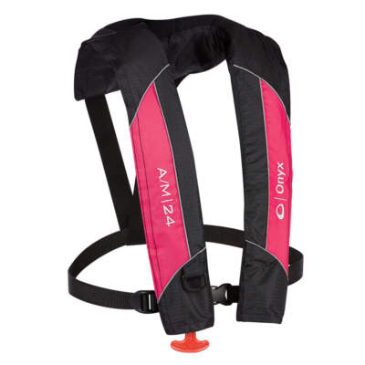 Onyx A/M-24 Automatic/Manual Inflatable PFD Life Jacket - Pink [132000 ...