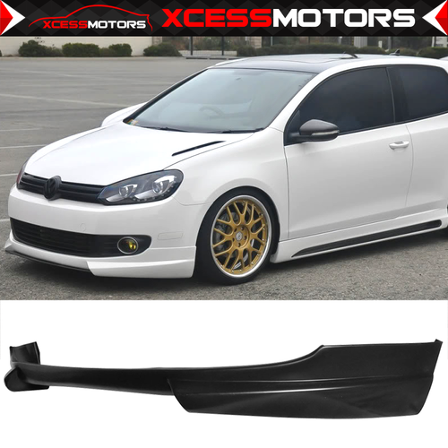 Fits 10-14 Volkswagen Golf 6 RG Style PU Front Bumper Lip Lower Spoiler ...