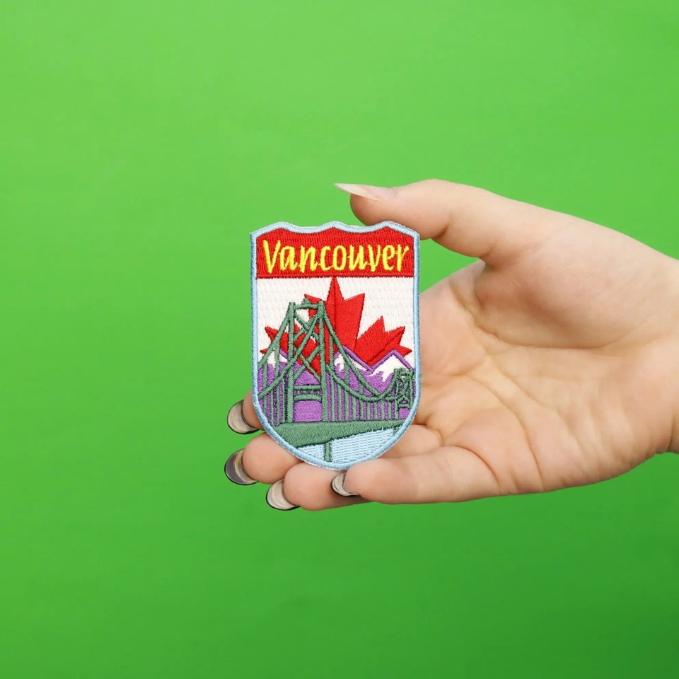 Vancouver Canada Shield Embroidered Iron On Patch | eBay