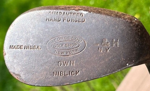 Antique Hickory Wood Shaft George Low L&H NY Niblick Golf Club | eBay