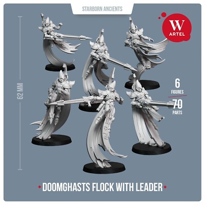 Doomghasts Flock with Leader Artel W Eldar Phoenix Lord Irillyth Shadow ...