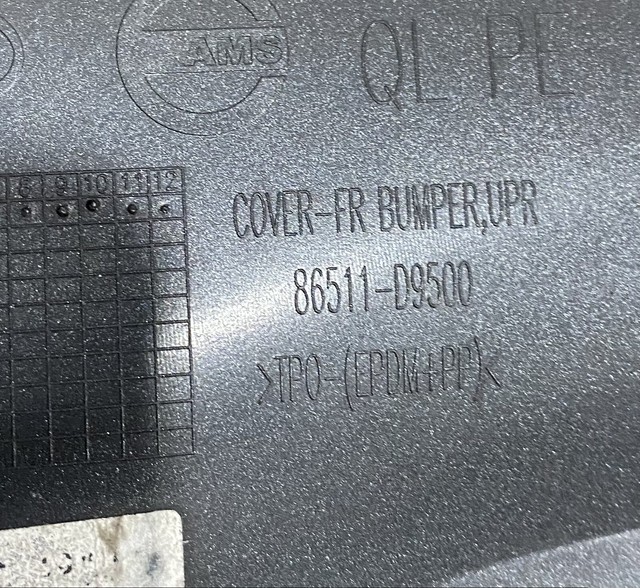 Genuine Kia OE Cover-Fr Bumper Lwr 86512-D9550 for sale online | eBay