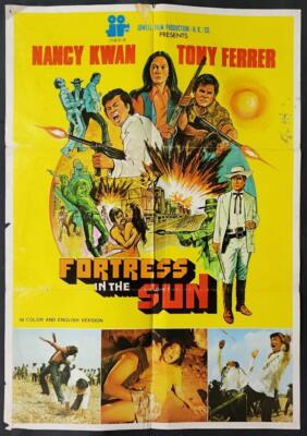 Nancy Kwan & Tony Ferrer FORTRESS IN THE SUN original 1975 movie poster ...