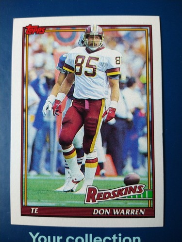 1991 Topps Football Don Warren #199 Washington Redskins | eBay