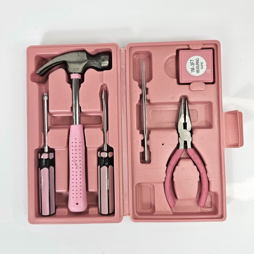 Stalwart Household Tool Box - 7-Piece Handheld Tool Kit Pink | eBay