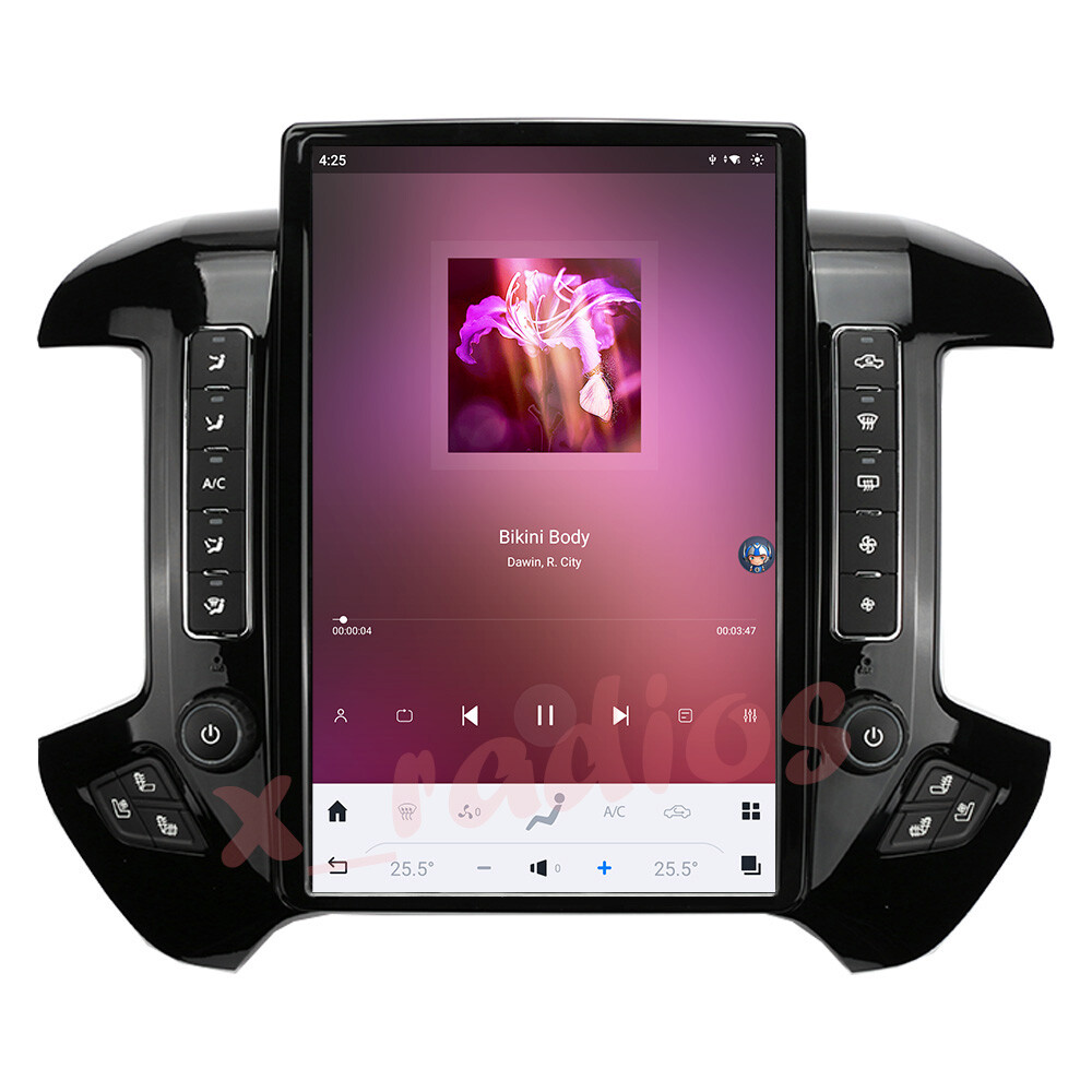 14.4" Android 13 Smart Radio Tesla GPS Stereo for Chevrolet Silverado ...
