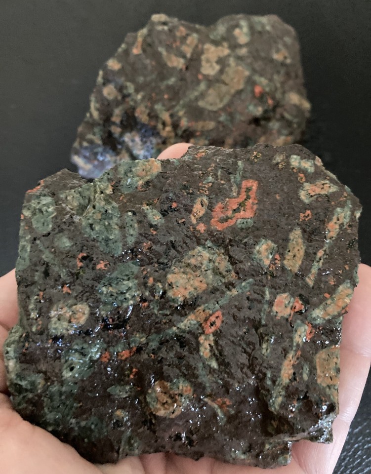 2pc Michigan Very Cool Rocks - Galaxy Stone Amygdaloidal Basalt ...