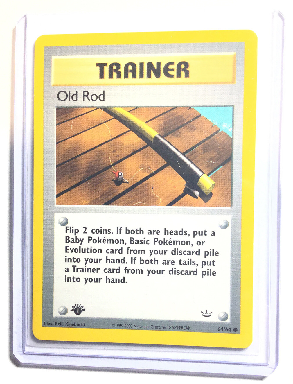 OLD ROD - 1st Edition Neo Revelation - 64/64 - Trainer - Pokemon Card ...