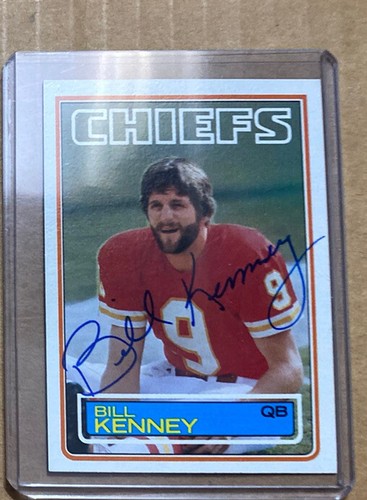 1983 Topps Bill Kenney #289 Autographed Card Kansas City Chiefs | eBay