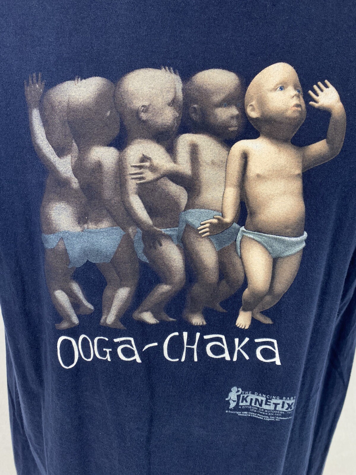 Rare VTG 1998 The Dancing Baby Short Sleeve T-Shirt S… - Gem