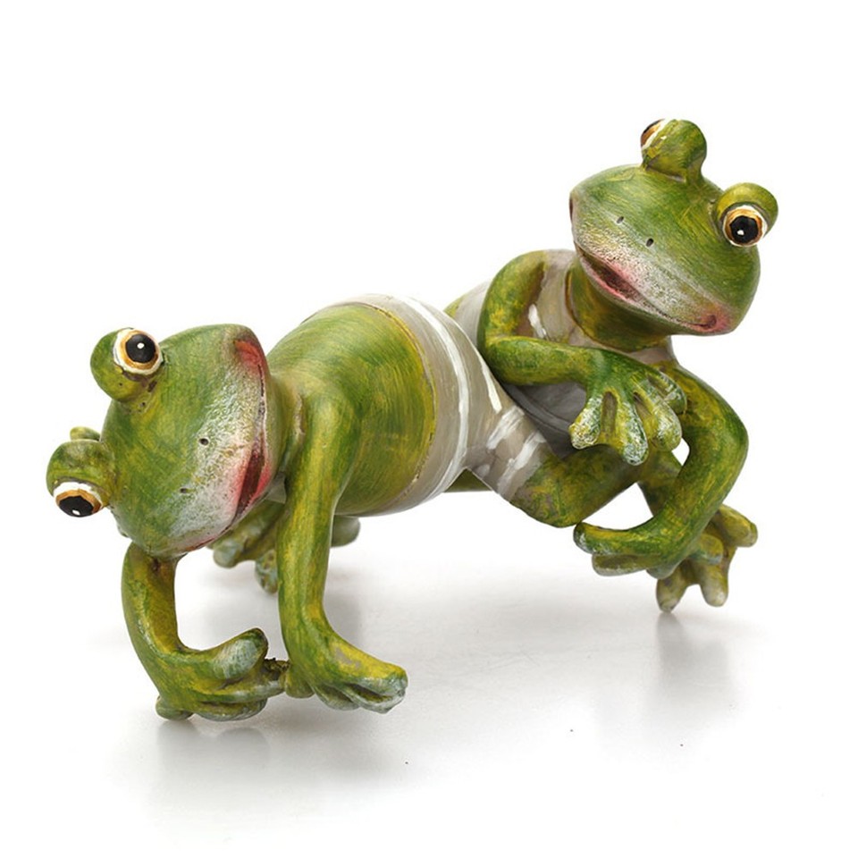 4 Pcs Resin Home Decoration Flower Pot Frog Decorative Figurines | eBay ...