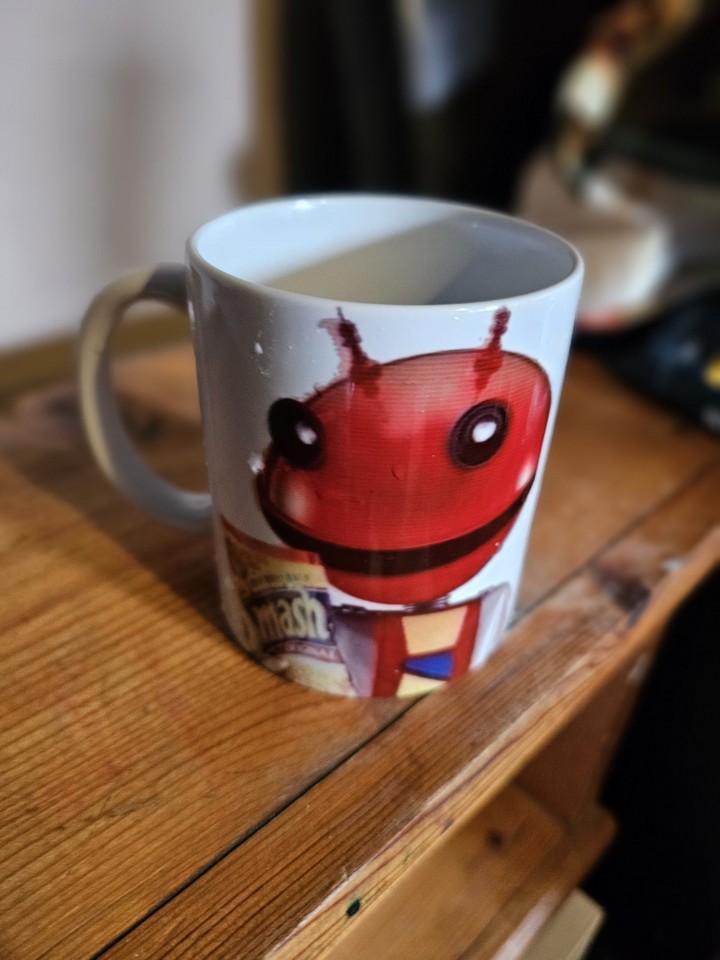 Get Mash get smash Tv advert mug New Dishwasher Proof | eBay UK