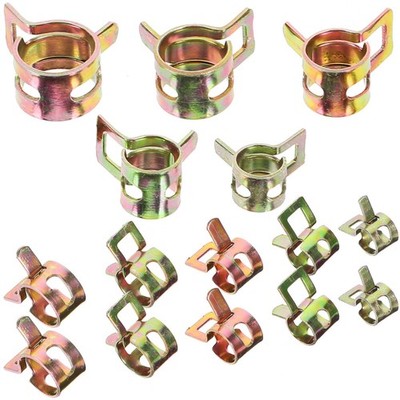 75 Pcs Hose Clamp Steel Spring Band Elastic Buckle Clip for Industrial ...