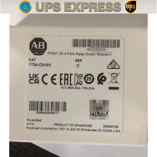 1734-OW4K AB POINT I/O 4 Point Relay Output Module-K 1734-OW4K FAST ...