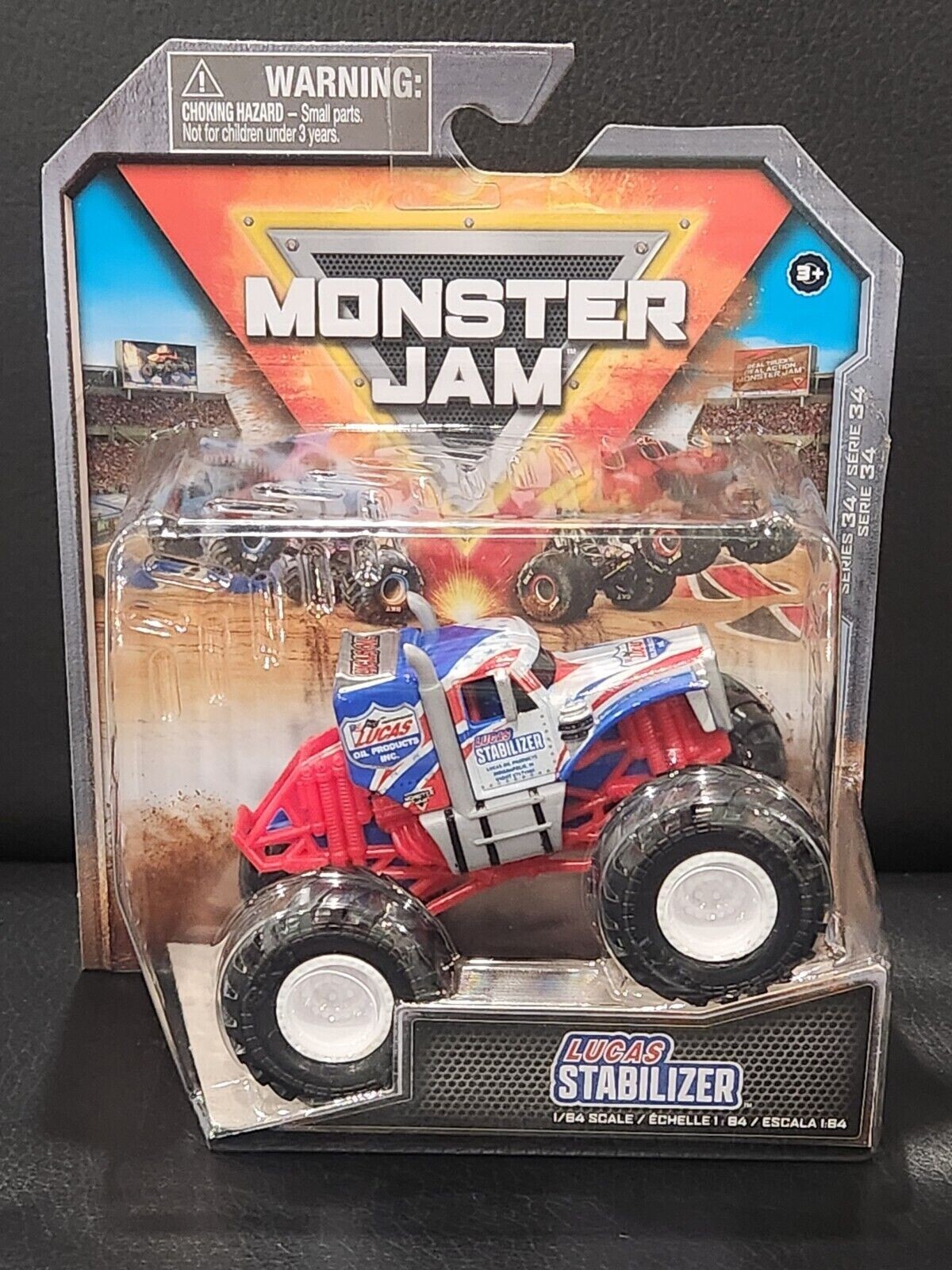 New 2024 Spin Master MONSTER JAM 1/64 Trucks LUCAS STABILIZER Series 34 ...